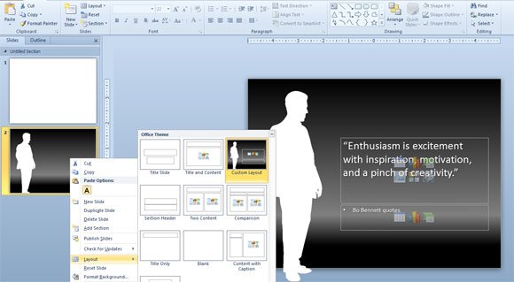 Examples Of PowerPoint Layouts For Quotes PowerPoint Presentation