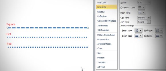 Insert A Dotted Line In PowerPoint 2010 PowerPoint Presentation